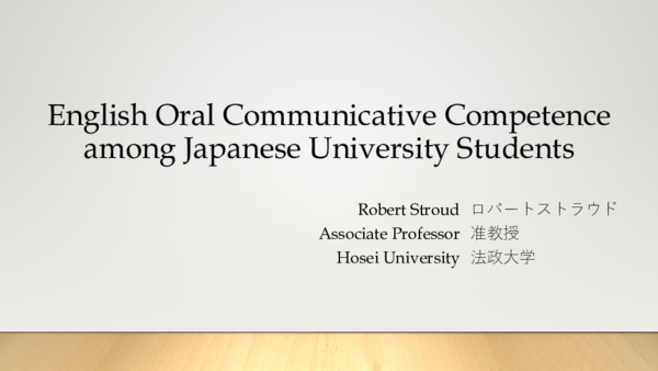 (PPT) English Oral Communicative Competence among Japanese University ...