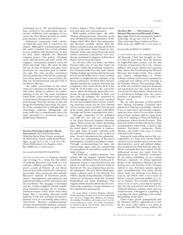 (PDF) Review of Futurist Painting Sculpture (Plastic Dynamism). By ...