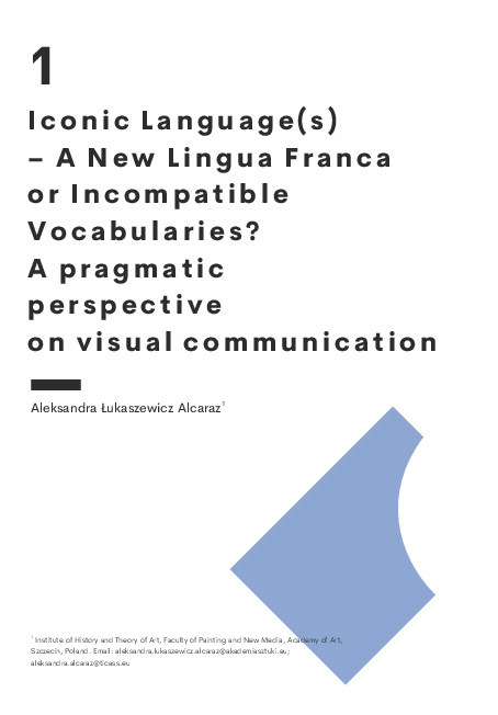 (PDF) Iconic language(s) - a new lingua franca or incompatible ...