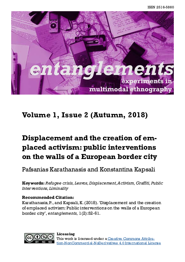 (PDF) Displacement and the creation of emplaced activism: Public ...