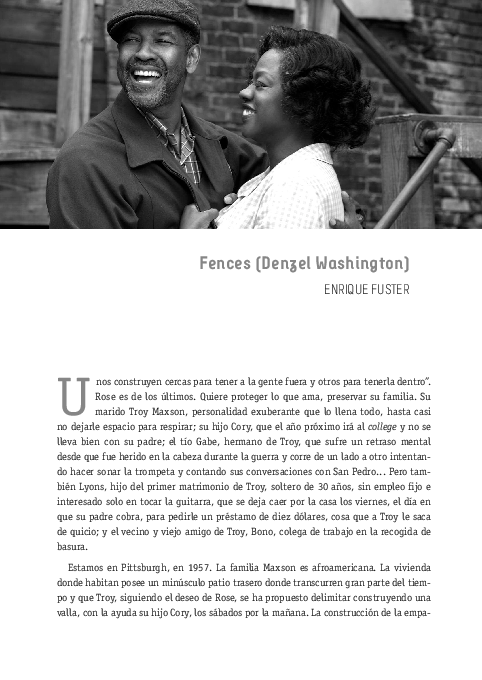 (PDF) Fences (Denzel Washington)