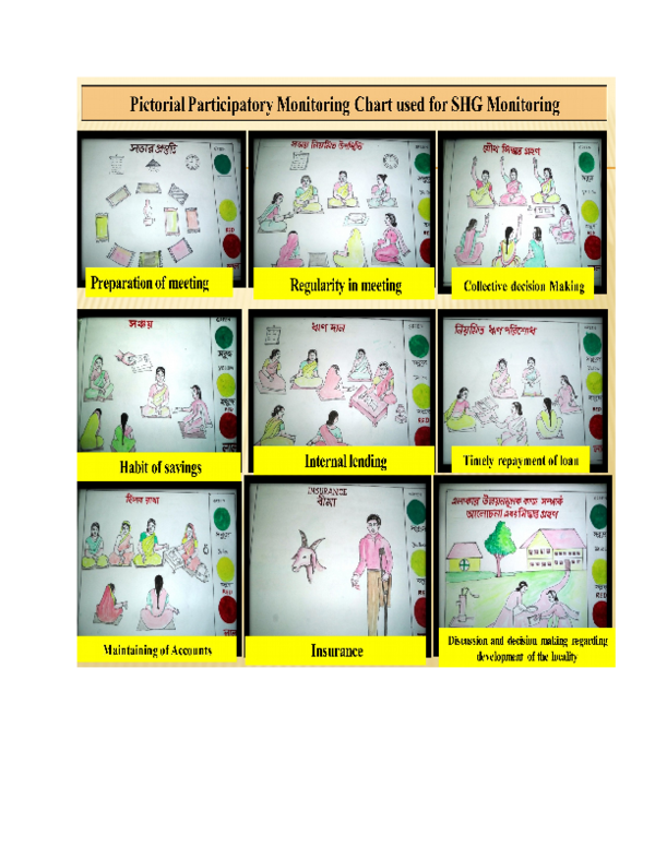 (DOC) Pictorial Participatory Monitoring Chart for Self Help Groups