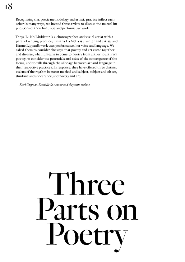 (PDF) Three Parts on Poetry