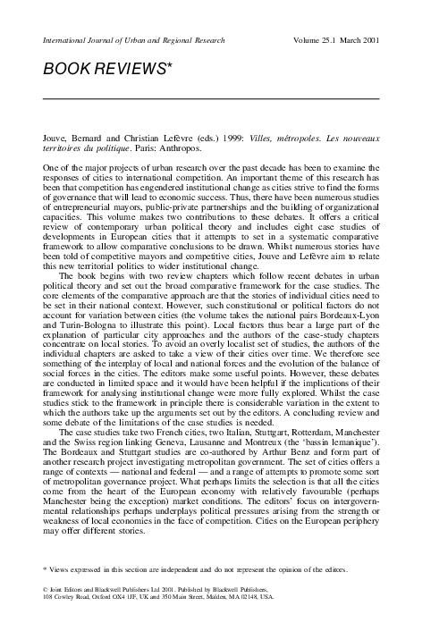 (PDF) Neil Brenner, Review of: Andrew E. G. Jonas and David Wilson, eds ...