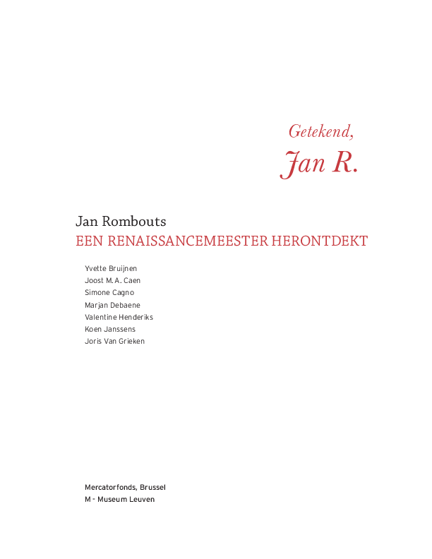 (PDF) Rondom Jan Rombouts. Inleidende beschouwingen over de 'Leuvense ...