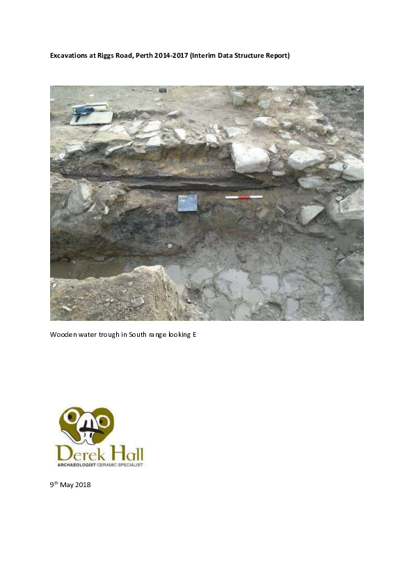 (PDF) Excavations at Riggs Road, Perth 2014-2017 (Interim Data ...