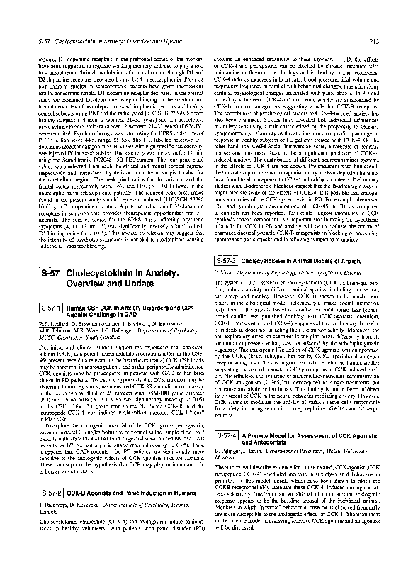 (PDF) CCK-B agonists and panic induction in humans