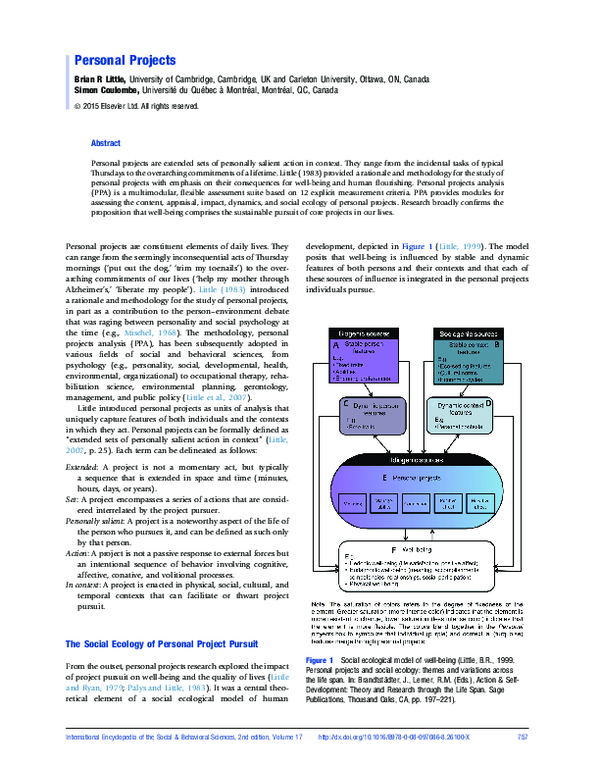 (PDF) Personal Projects