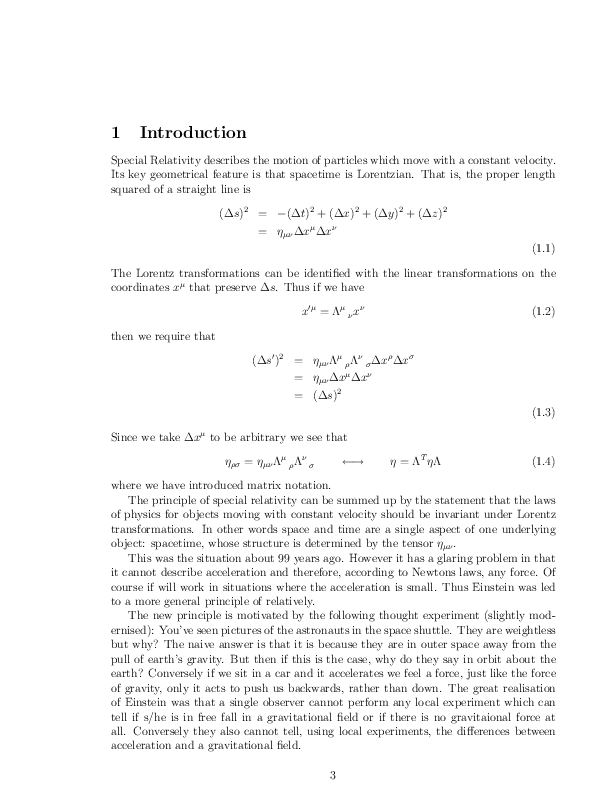 (PDF) Notes on Advanced General Relativity