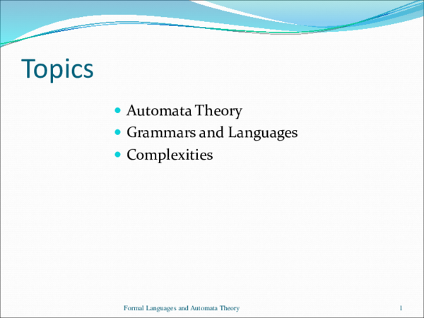 (PPT) Automata Basic Intro