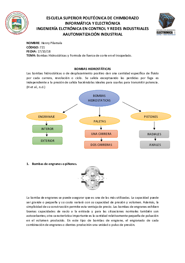 (PDF) TIPOS DE BOMAS HIDROSTATICAS