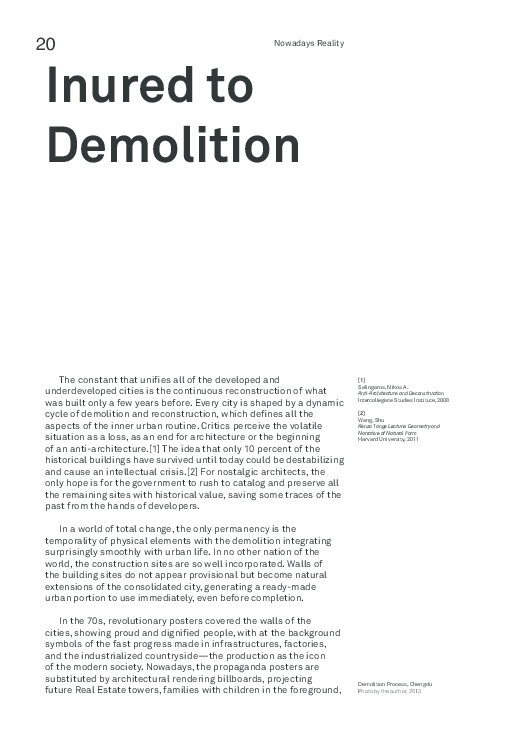 (PDF) Inured to Demolition