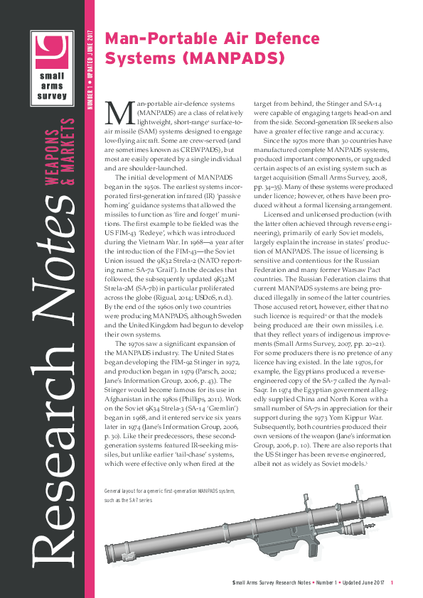 (PDF) Man-Portable Air Defence Systems (MANPADS)