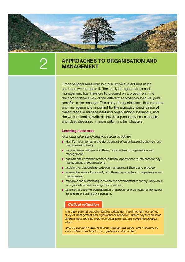 (PDF) Theories of Organisation and Management Notes