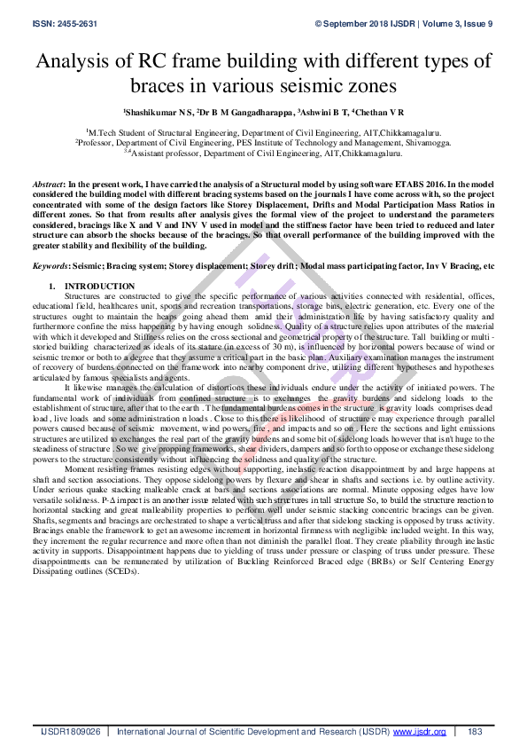 (PDF) Analysis of RC frame building with different types of braces in ...