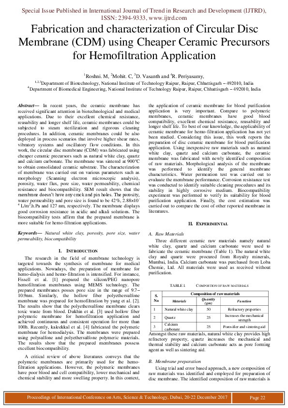 (PDF) Fabrication and characterization of Circular Disc Membrane (CDM ...