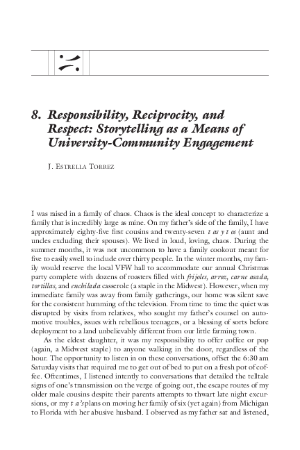 (PDF) Responsibilty reciprocity respect Community engagement in diverse ...