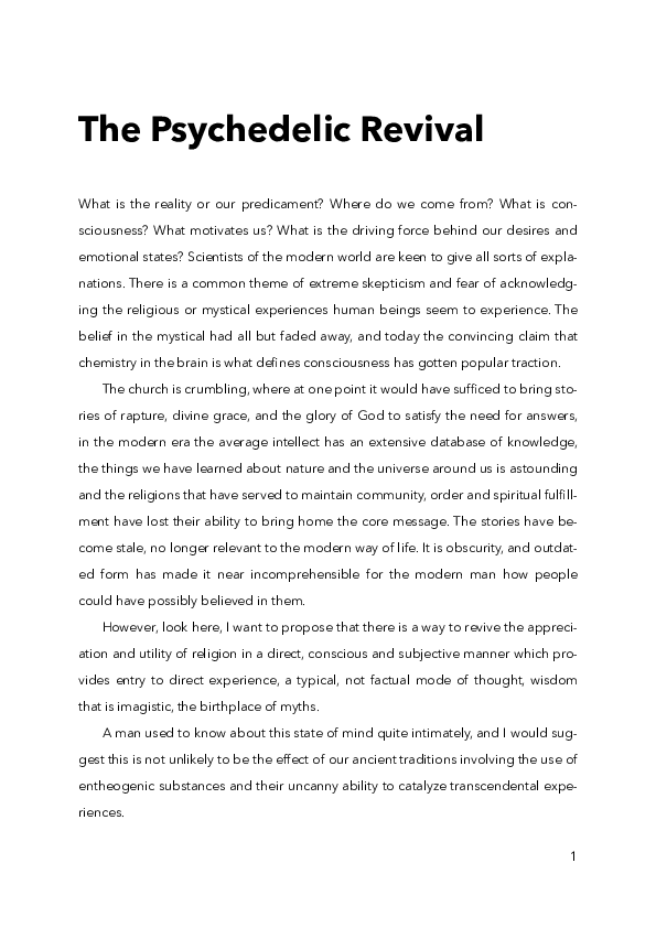 (PDF) The Psychedelic Revival