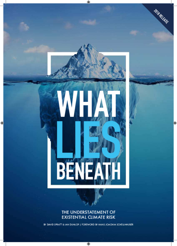 (PDF) What Lies Beneath: The understatement of existential climate risk