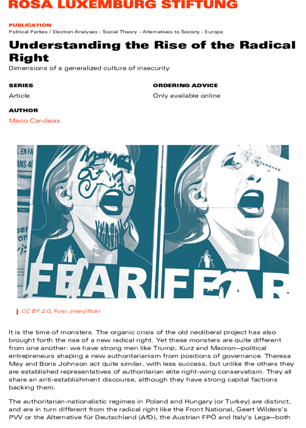 (PDF) Understanding the Rise of the Radical Right