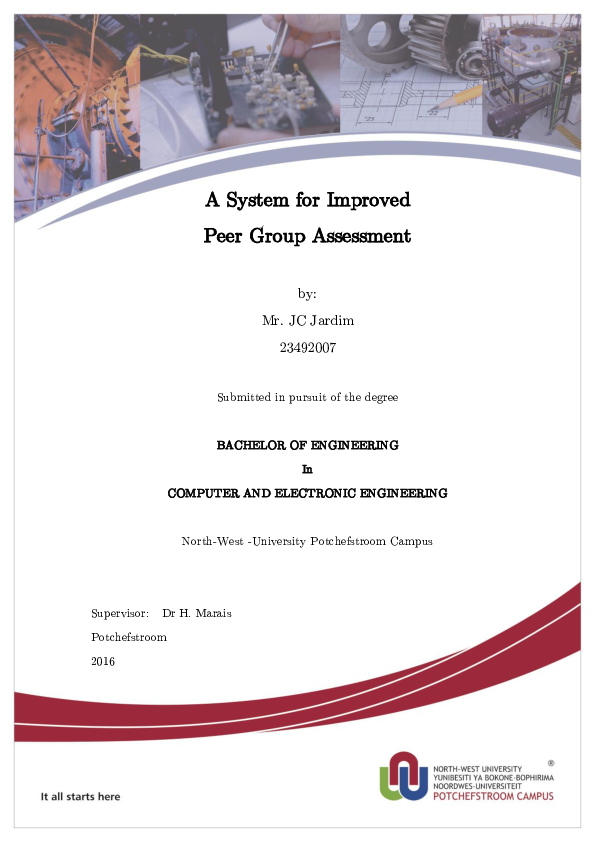 Pdf A System For Improved Peer Group Assessment