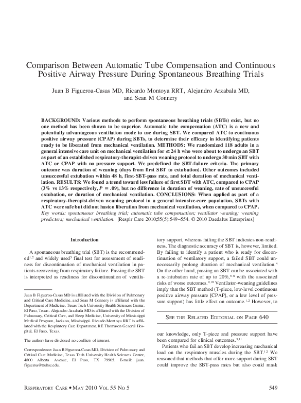 (PDF) Comparison Between Automatic Tube Compensation and Continuous ...