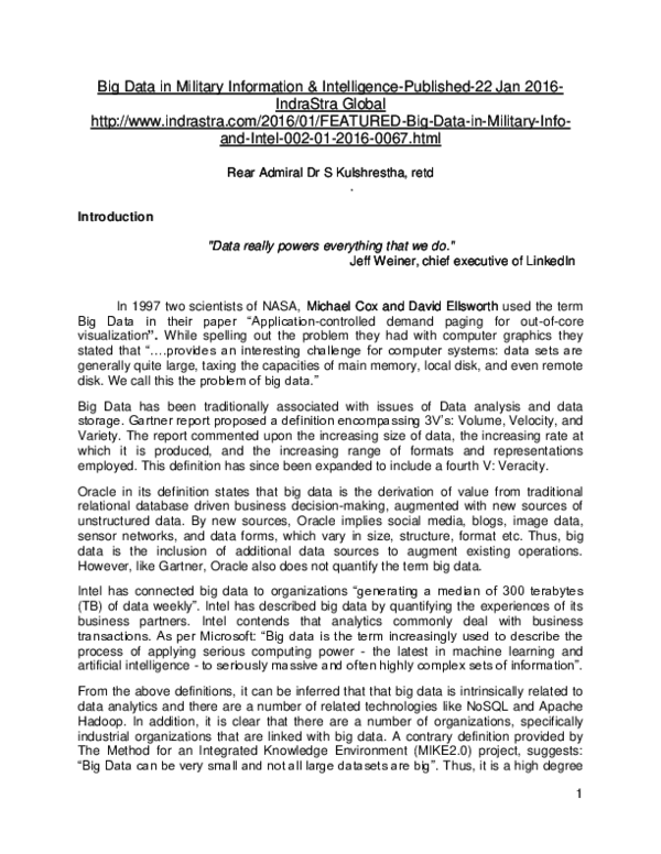 (DOC) Big Data in Military Information Intelligence