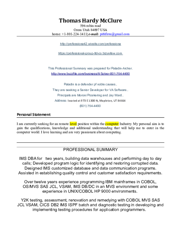 cobol programmer contract rates