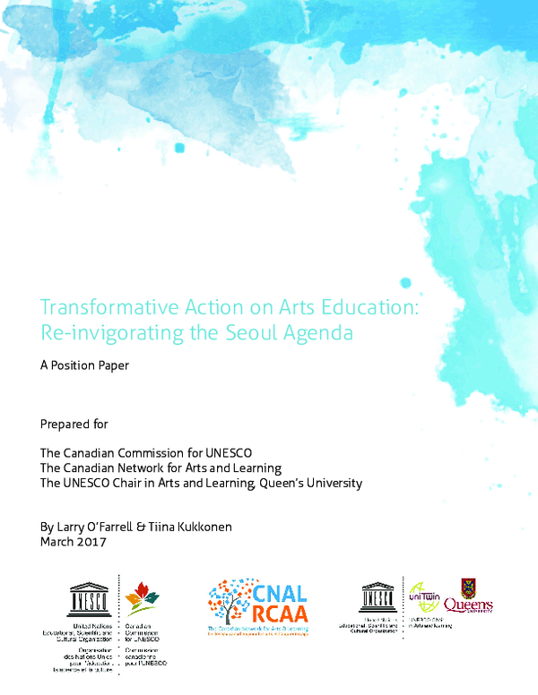 (PDF) Transformative Action on Arts Education: Re-invigorating the ...