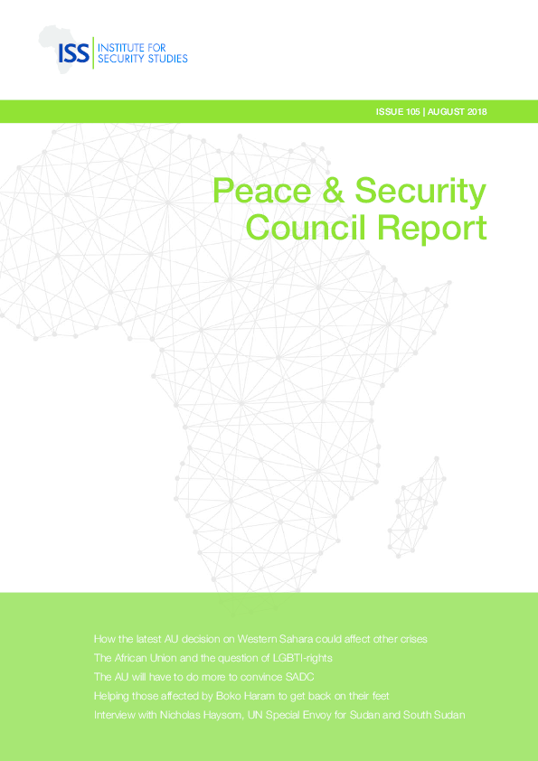 (PDF) Peace and Security Council Report, Issue 105