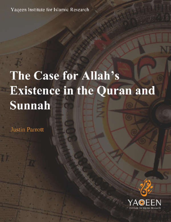 (PDF) The case for Allah's existence in the Quran and Sunnah
