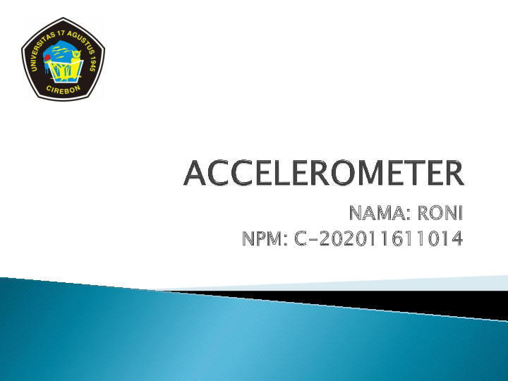 (PPT) ACCELEROMETER