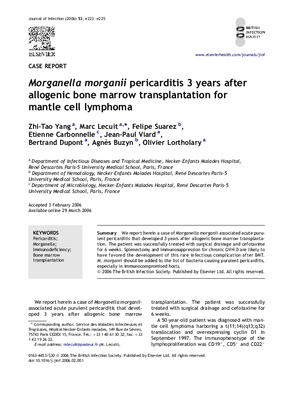 Morganella Morganii Uti Précautions – JJNU