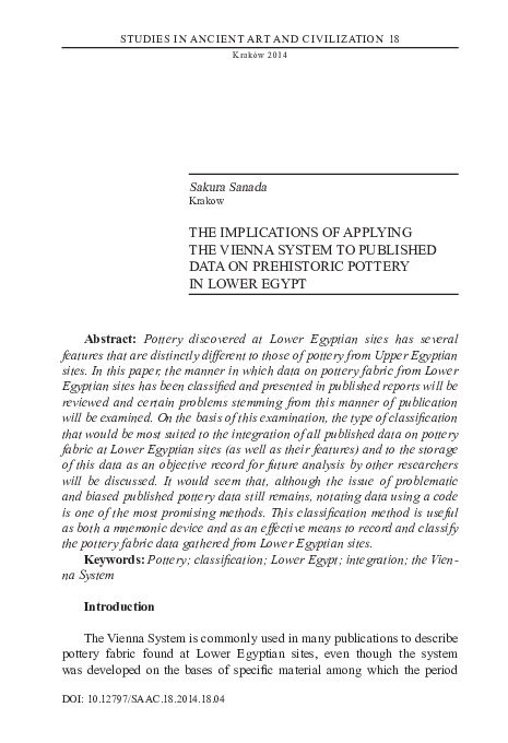 (PDF) The Implication of Applying the Vienna System to Published Data ...