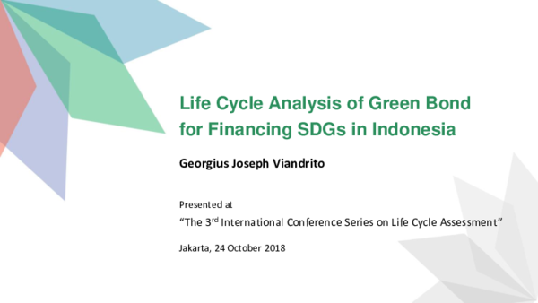 (PDF) Life Cycle Analysis of Green Bond for Financing SDGs in Indonesia