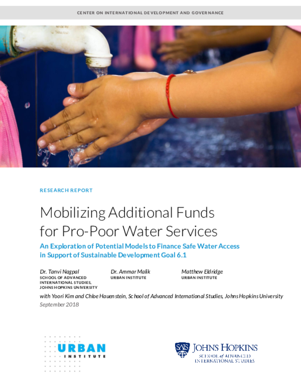 (PDF) Mobilizing Additional Funds for Pro-Poor Water Services An ...