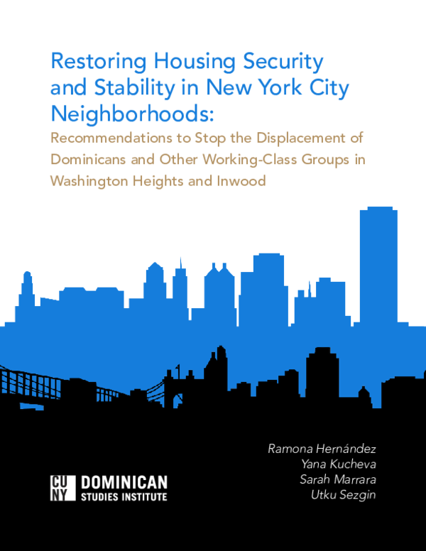 (PDF) Restoring Housing Security and Stability in New York City ...