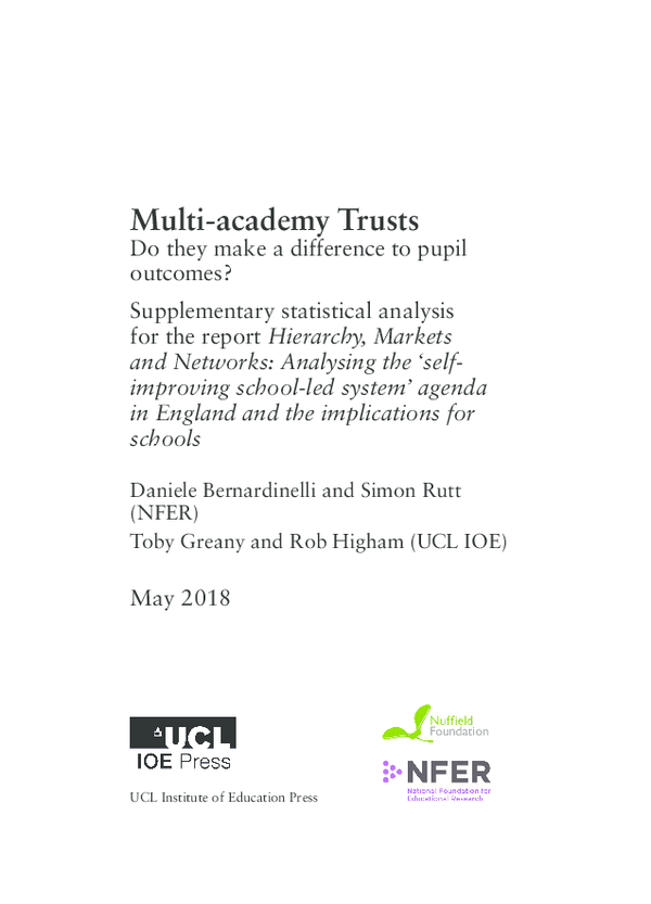 (PDF) Multi-academy Trusts