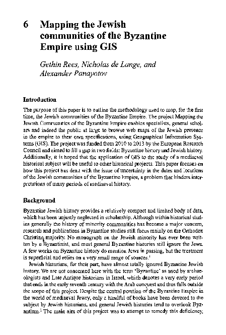 (PDF) Gethin Rees, Nicholas de Lange, and Alexander Panayotov, “Mapping ...