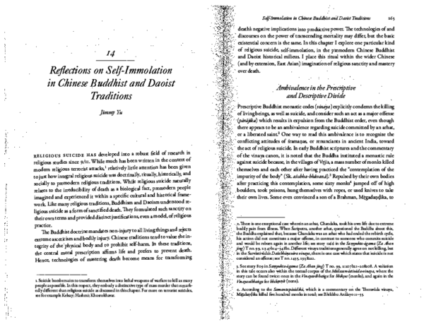 (PDF) Reflections on Self-Immolation in Chinese Buddhist and Daoist ...