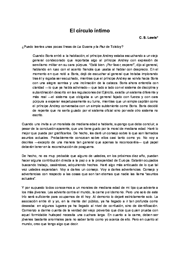 (PDF) El círculo íntimo
