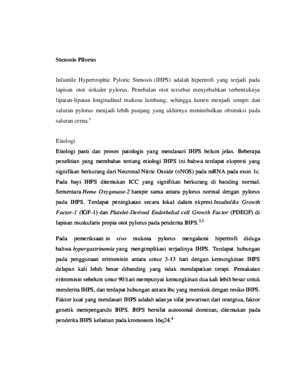 (PDF) Stenosis Pilorus