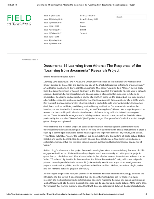(PDF) learning-from-athens-the-response-of-the-learning-from-documenta ...