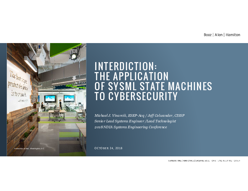 (PDF) Interdiction: The Application of SysML State Machines to ...