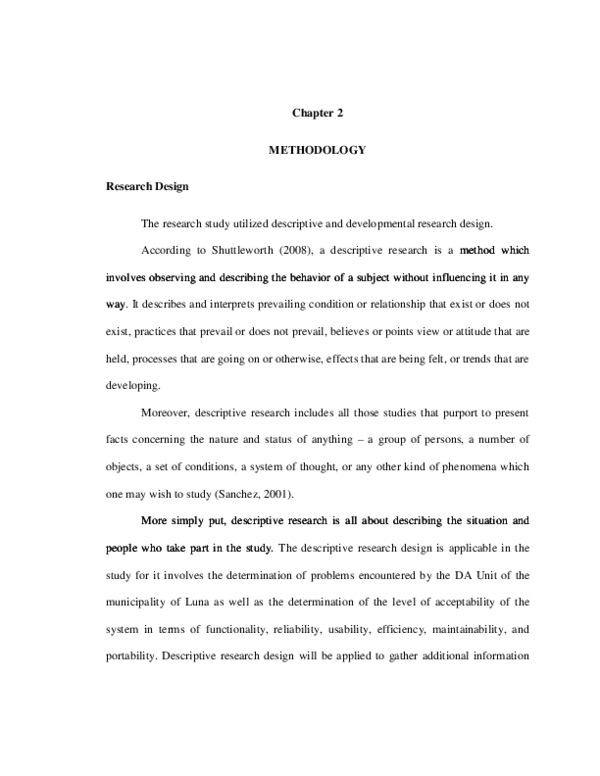 (DOC) Chapter 2 METHODOLOGY Research Design