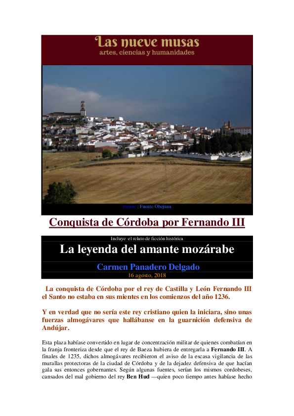 (PDF) Conquista de Córdoba por Fernando III