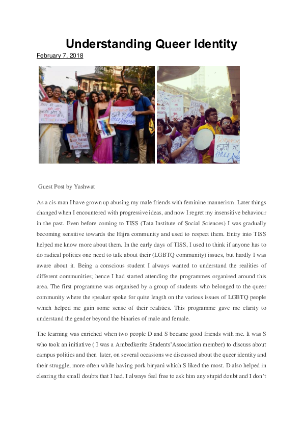 (DOC) Understanding Queer Identity