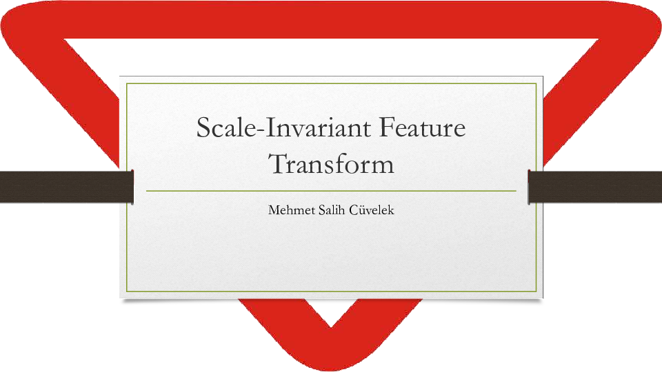Pdf Scale Invariant Feature Transform