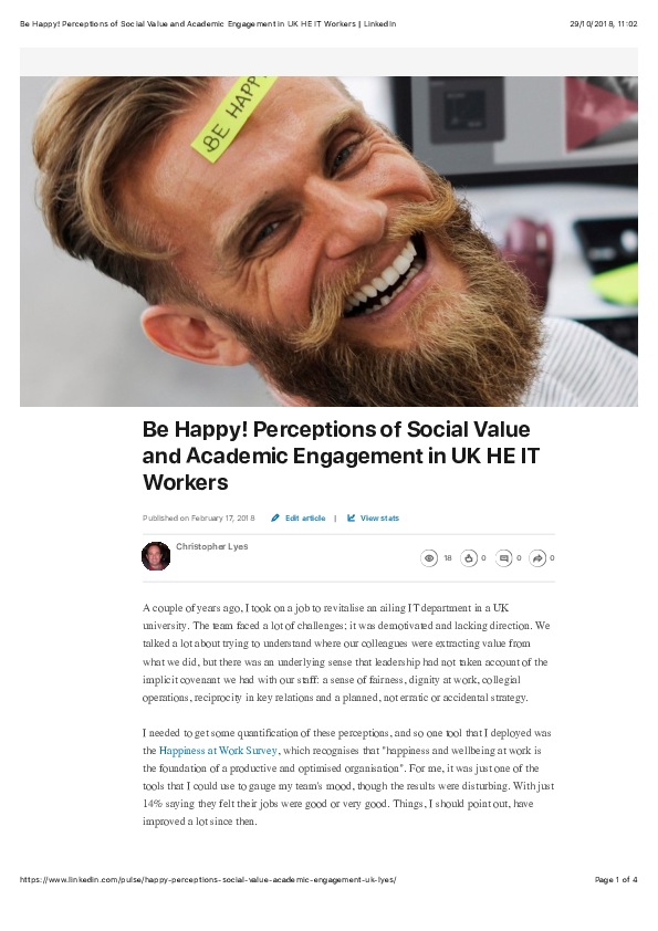 (PDF) Be Happy! Perceptions of Social Value and Academic Engagement in ...