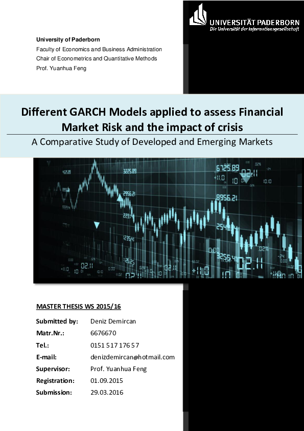 (PDF) Different GARCH Models applied to assess Financial Market Risk ...